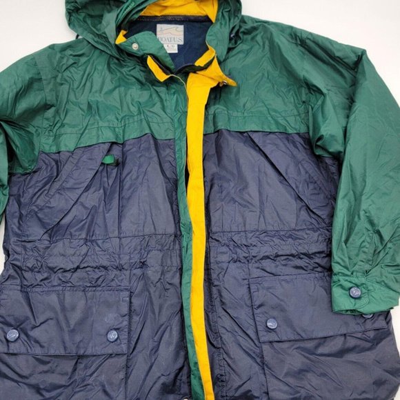 Jackets & Coats | Vintage 199s Boat Us Bluegreenyellow Nylon ...